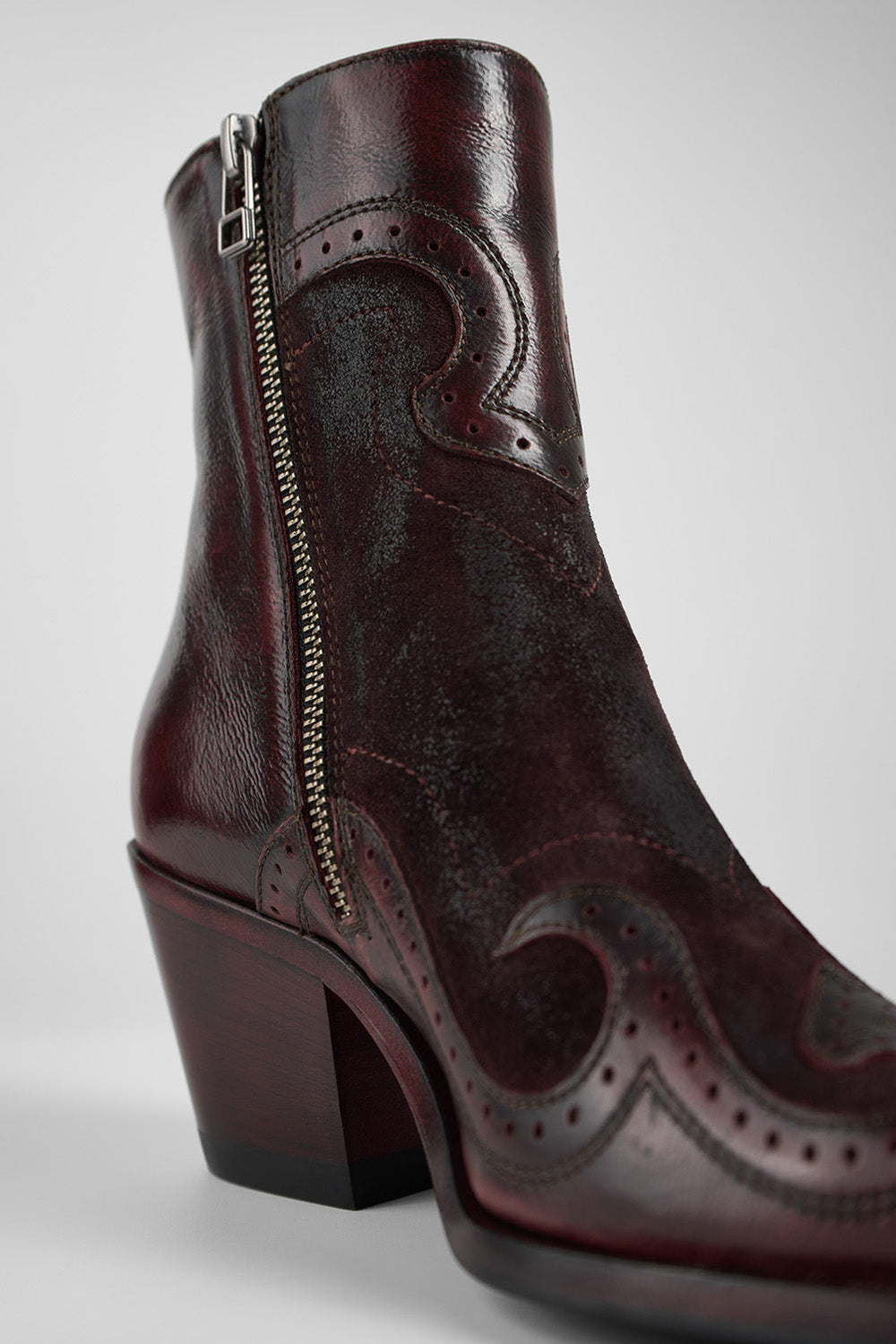 AUSTIN red suede texan boots | untamed street – UNTAMED STREET