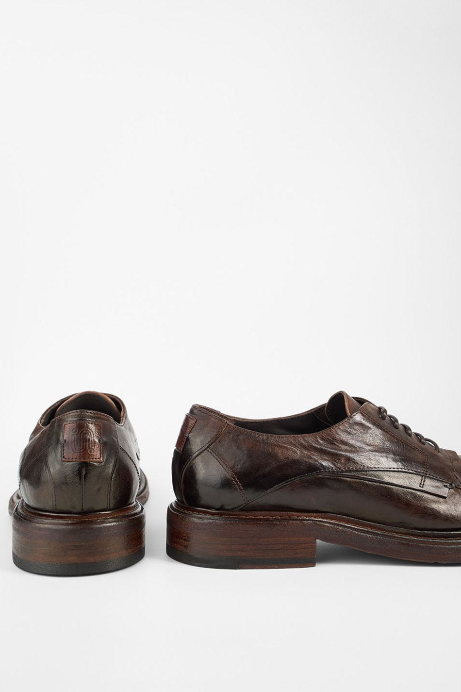 BOLTON dark-brown layered derby shoes | untamed street – UNTAMED STREET