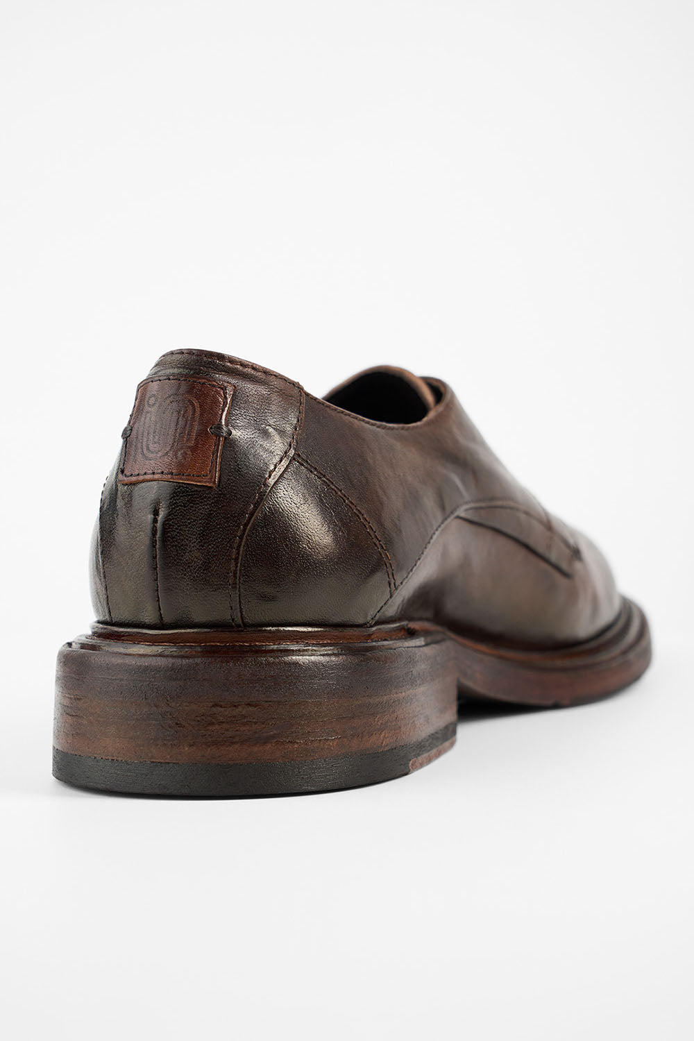 BOLTON dark-brown layered derby shoes | untamed street – UNTAMED STREET