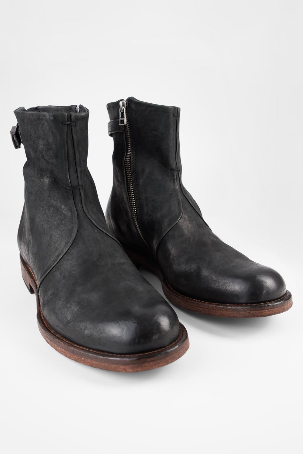 EYTON matte-black laceless ankle boots | untamed street – UNTAMED STREET