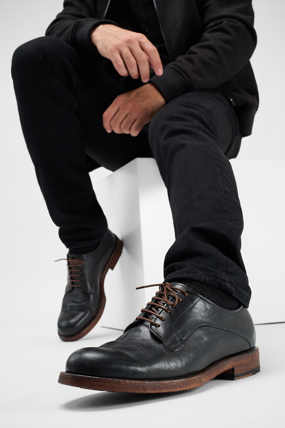 EYTON imperial-black derby shoes | untamed street – UNTAMED STREET