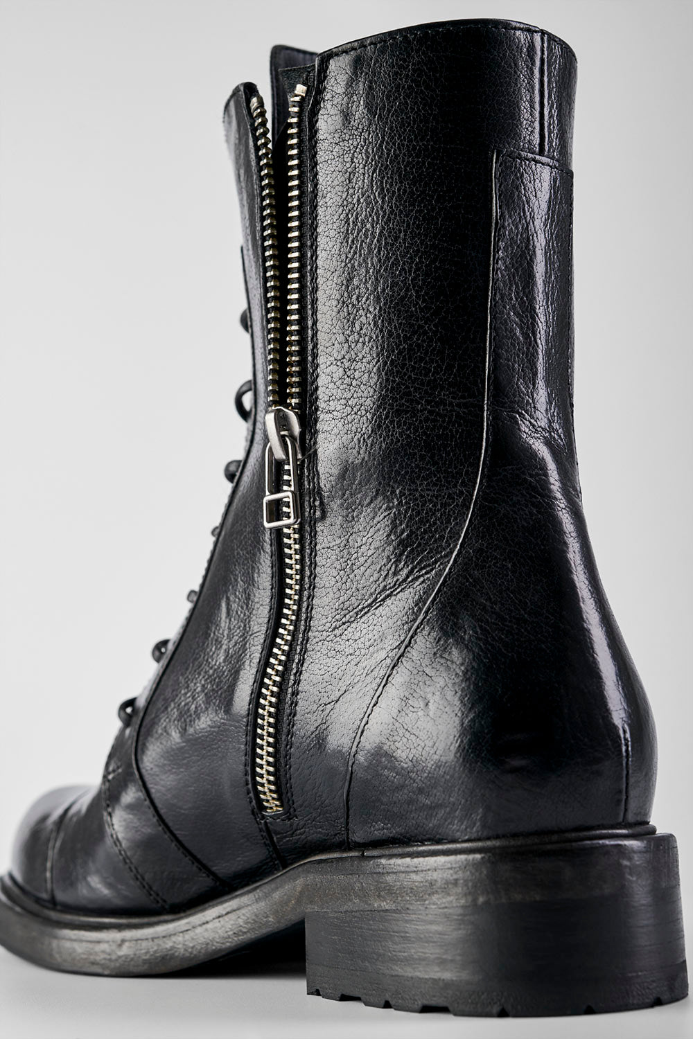 AVERY black lace up boots | untamed street – UNTAMED STREET