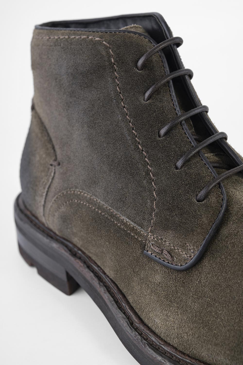 LENNOX green suede ankle boots | untamed street – UNTAMED STREET
