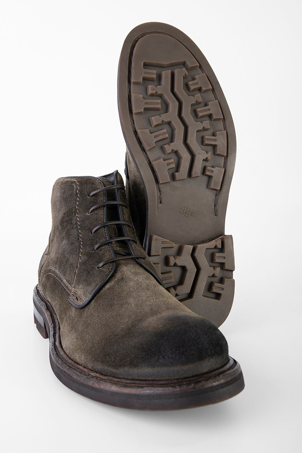 LENNOX green suede ankle boots | untamed street – UNTAMED STREET