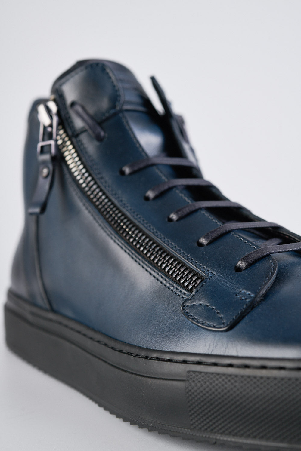 SOHO blue patina high sneakers | untamed street – UNTAMED STREET